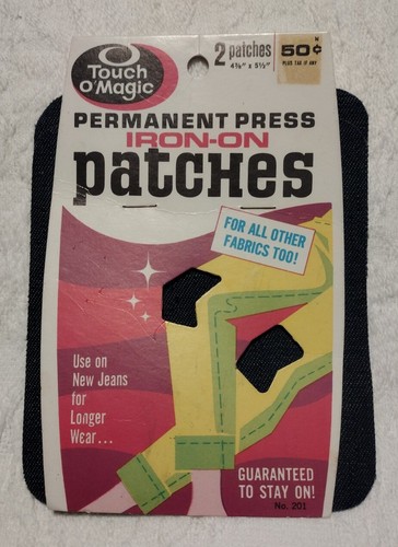 Vintage Touch O' Magic Permanent Press Iron-On Patches | eBay