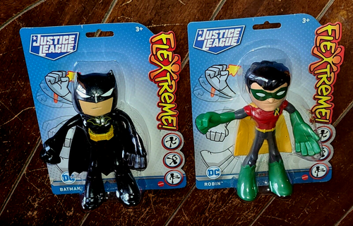 Flextreme! DC Justice League: BATMAN & ROBIN Bendable Figures! | eBay