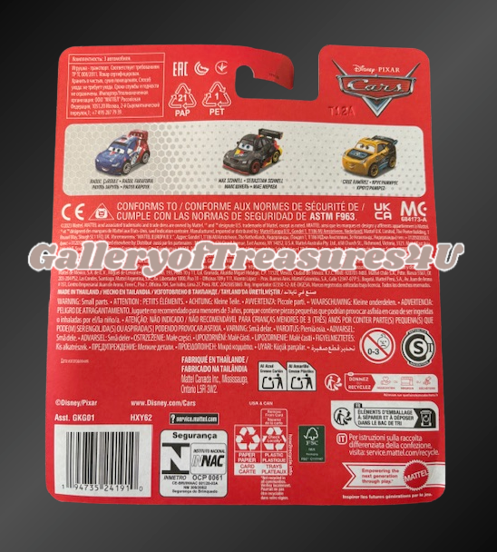 Disney Cars Mini Racers GRC Francesco Todoroki Tractor Luigi Tex Dinoco ...