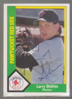 Autographed 1990 CMC Larry Shikles - Pawtucket Red Sox | eBay