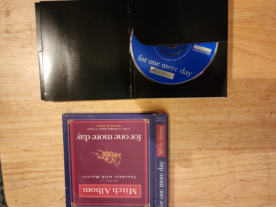 Mitch Albom, For One More Day, "Family Ghost Story", AUDIO BOOK, 3 CDs ...