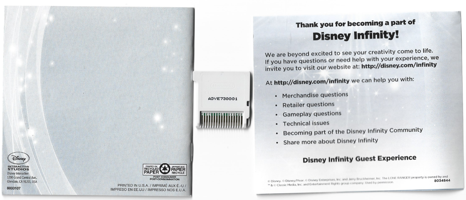 Nintendo 3DS Disney Infinity Toy Box Challenge Box, Game Manual and ...