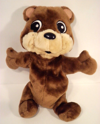 Plush Cubbie Bear Puppet Awana Clubs International Brown Head Cover ...