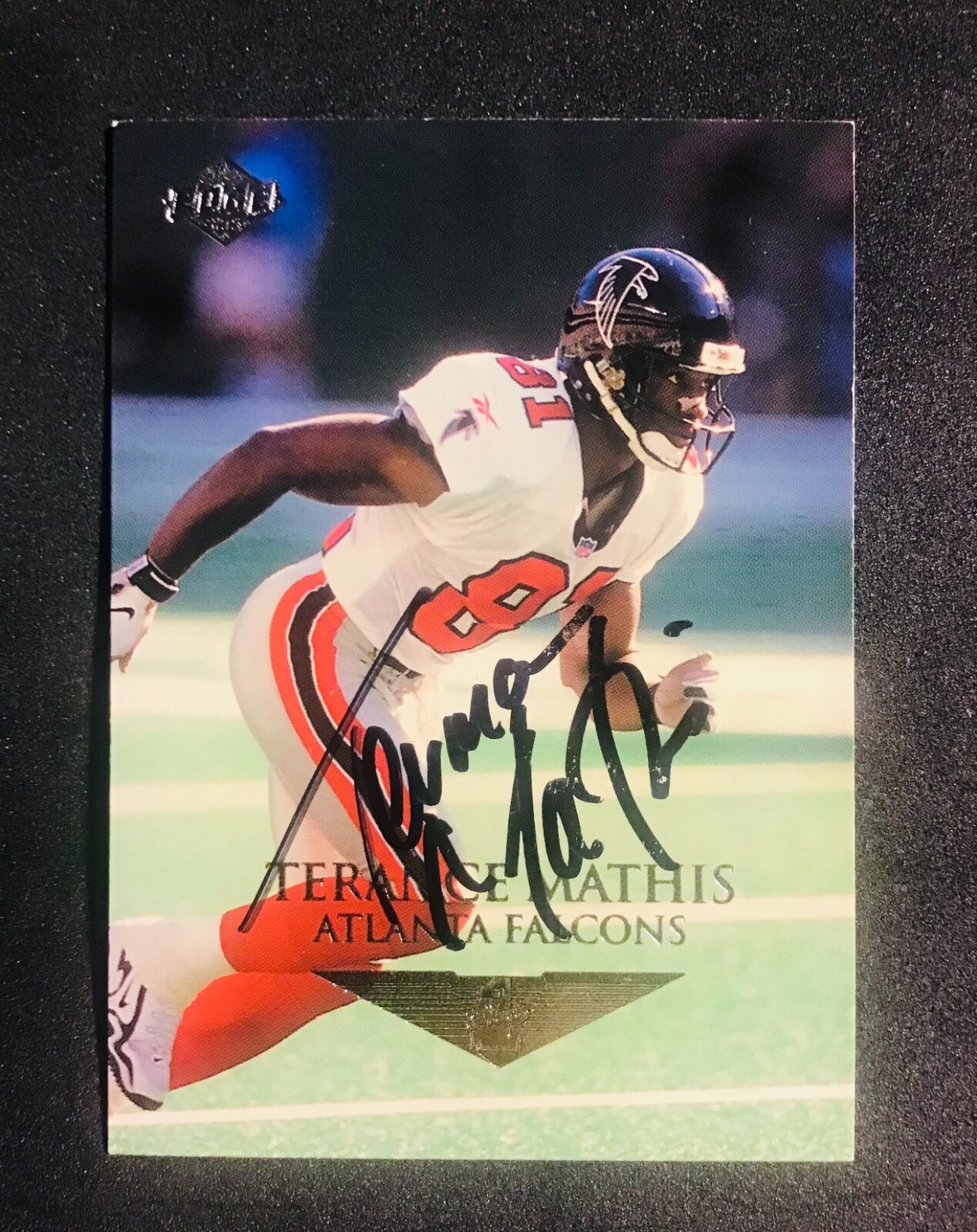 Atlanta Falcons TERANCE MATHIS Autograph signed auto 1999 Collectors ...
