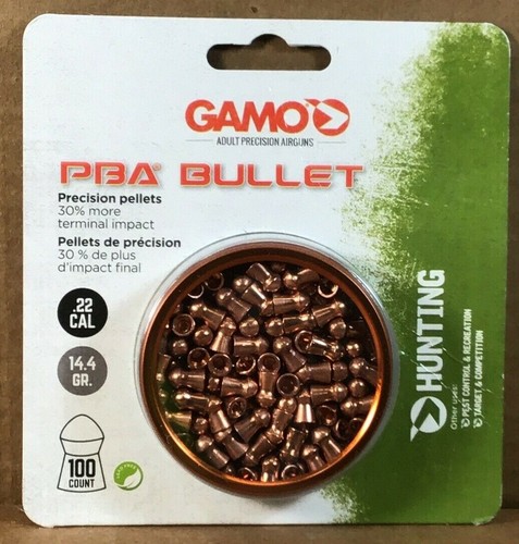 Gamo PBA Bullet Pellets .22 Caliber 100 count - C17 | eBay