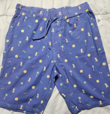 NWT Disney Parks Chip And Dale Summer Purple Drawstring Shorts Adult ...