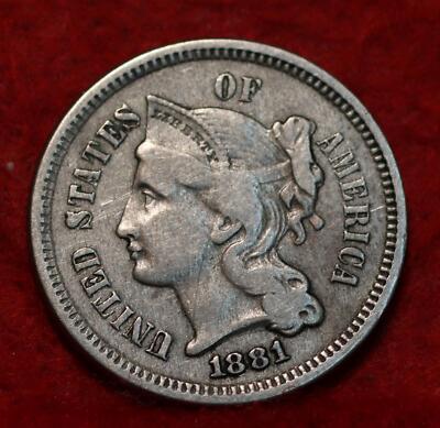 1881 Philadelphia Mint Three Cent Coin | eBay