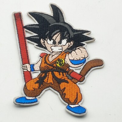 Dragon Ball Z YOUNG GOKU about 5" (see photos) Sew/Iron On Patch Anime ...