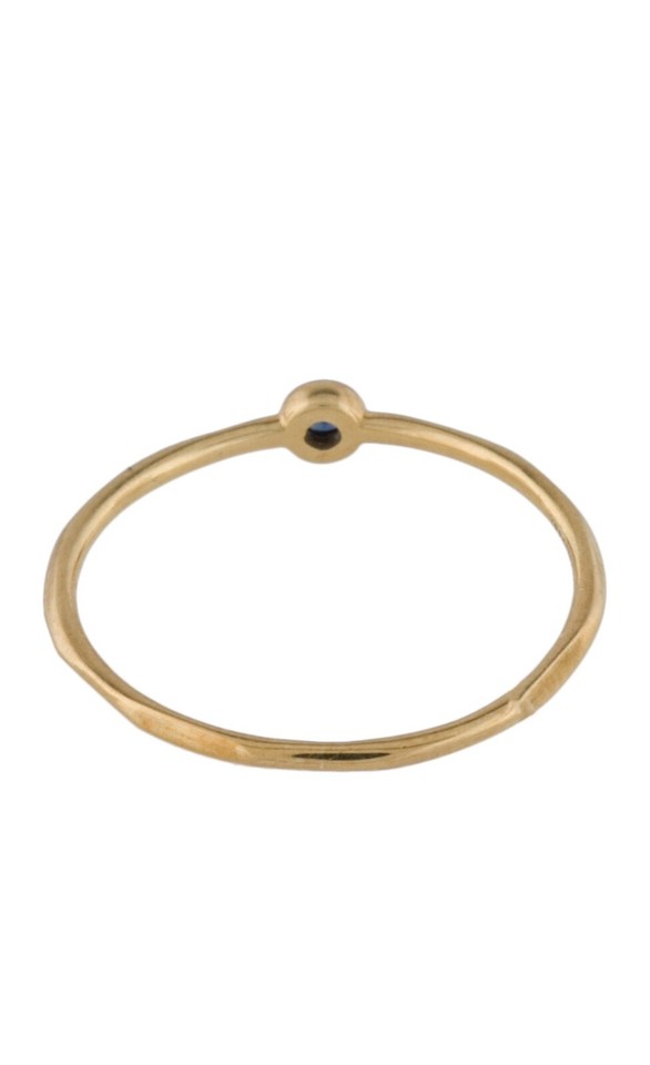 IPPOLITA 18K YELLOW GOLD 750 SAPPHIRE SQUIGGLE MINI STACKING RING | eBay