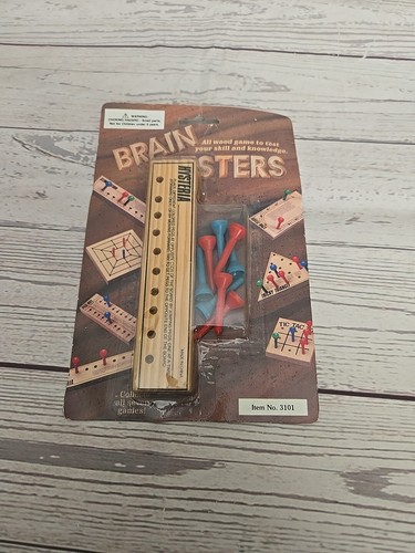 Brain Testers Wooden Peg Skill And Knowledge Game Hysteria Vintage | eBay