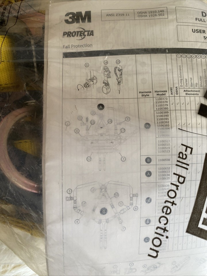 DBI Sala i-Safe Intelligent Safety System Delta Harness & manual NEW | eBay