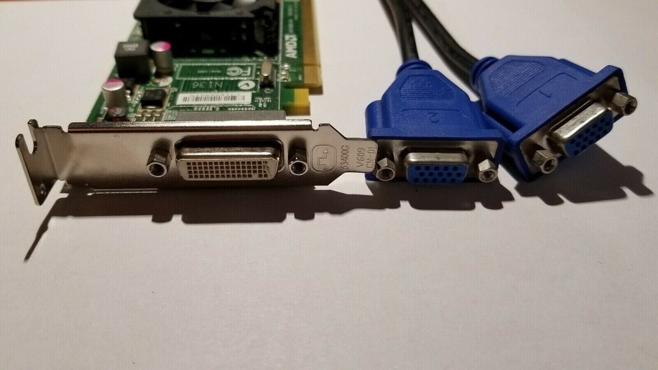 HP Compaq Elite 8300 8200 6200 6300 PRO VGA Video Card Dual Monitor ...