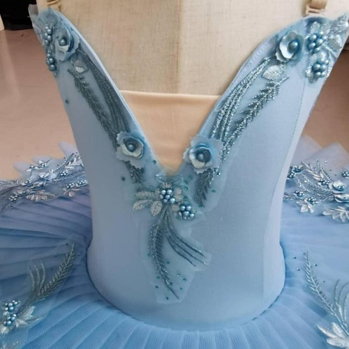 Sky Blue Professional Costume Ballet Tutu Kids Pancake Tutu Dance ...