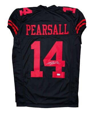 RICKY PEARSALL SAN FRANCISCO 49ERS SIGNED JERSEY GAME-CUT STYLE BECKETT ...