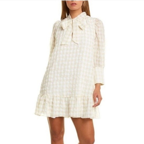 WALTER Baker Alia Gingham Mini Shift Dress Size XS Office Party ...