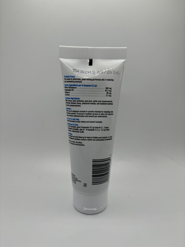 Pet Ag Hairball Solution Gel 3.5 oz Aids Reducing Hairballs Exp 09/26 ...