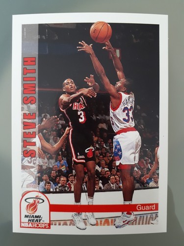 1992-93 NBA Hoops Steve Smith #124 Miami Heat Basketball Lesen! | eBay