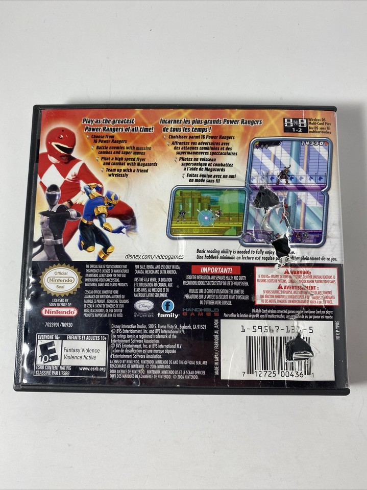 Nintendo DS Power Rangers Super Legends 15th Anniversary CIB! | eBay