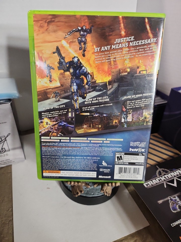 XBOX 360 Game Crackdown 2 CIB Complete In Box Tested Authentic Plus ...