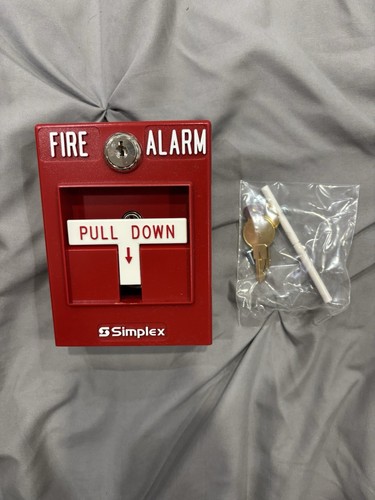 Simplex 2099-9288C Manual Pull Station FIRE ALARM / PULL DOWN, Red ...