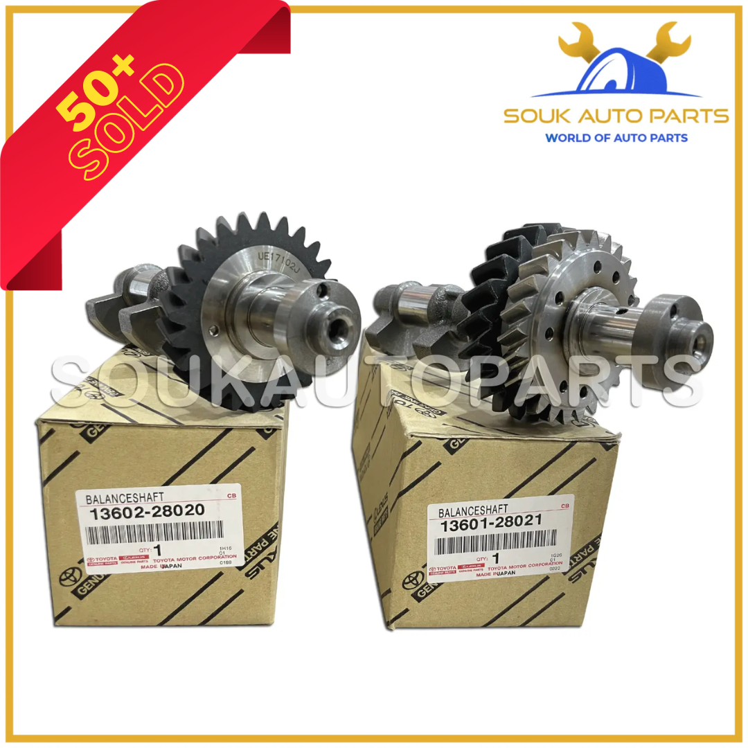 13601-28021 13602-28020 Genuine Toyota BALANCE SHAFT SET 2AZ-FE NO.1 ...