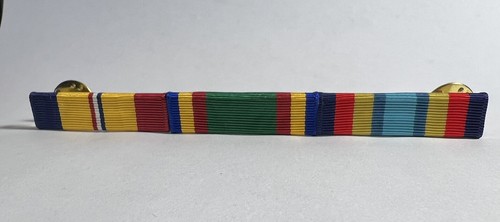 Marine Corps 3 Ribbon Bar Combat Action Navy Commendation Sea Service ...