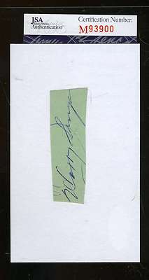 Harry Simpson Signed 3x5 Index Cut Jsa Certified Authenticated ...