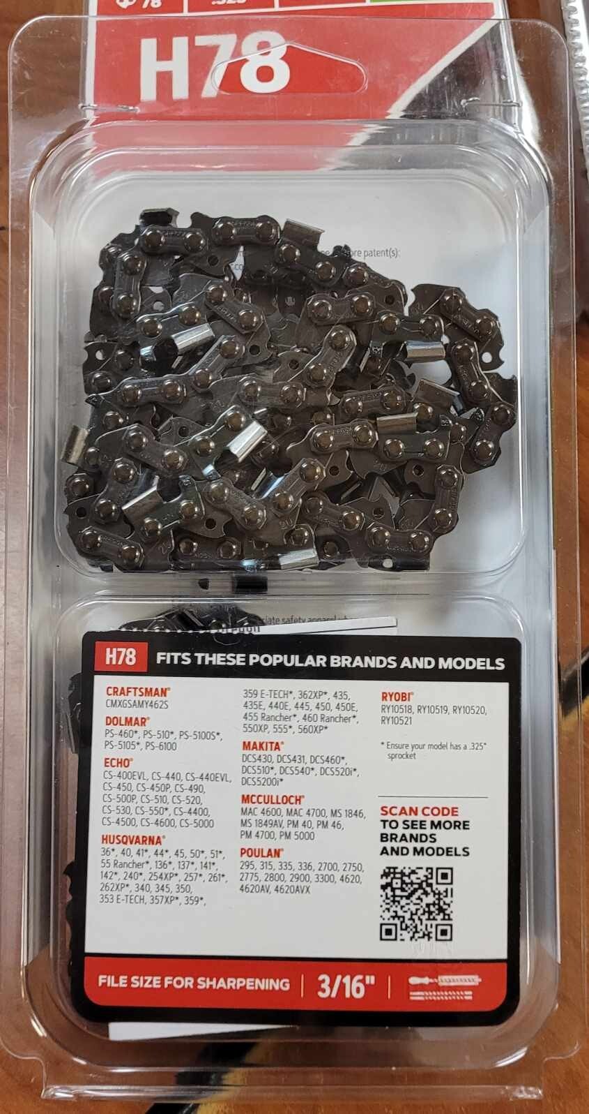 NEW! Oregon 20" Saw Chain H78 Low Kickback 2-Pack | eBay