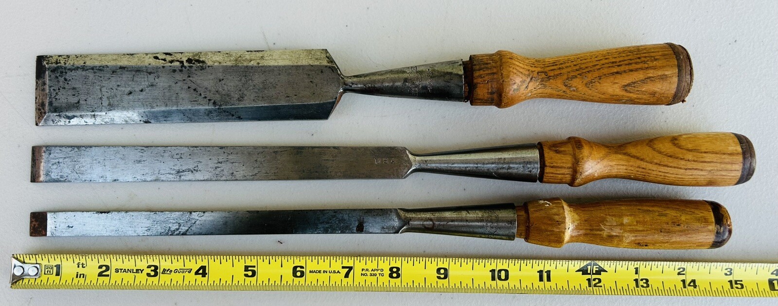 3 Vintage Chisel's 2 GREENLEE Large 1 Winsted Edge Tool Works | eBay