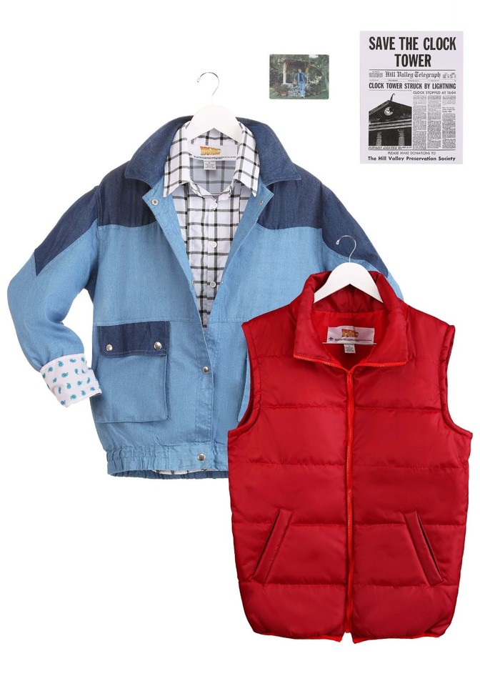 Men's Back To The Future Marty McFly Costume Size 3X * 2 DAY SHIPPING ...