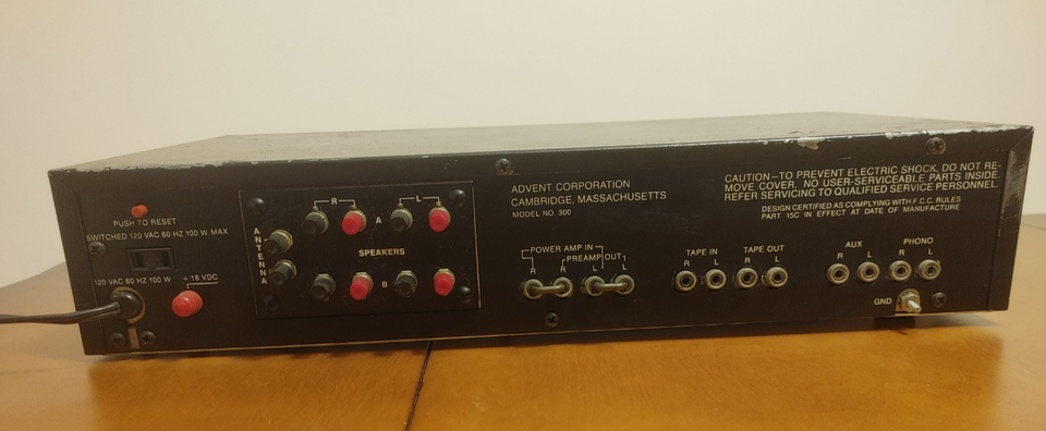 Vintage Advent Model 300 FM Stereo Receiver - Tested/Working Read | eBay