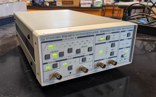 Stanford Research Systems Model SR560 Low- Noise Preamplifier - Tested ...