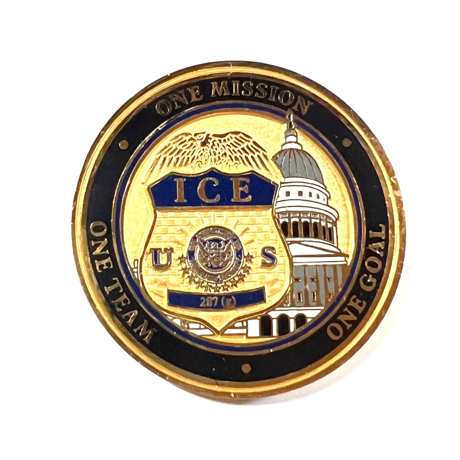 ICE Challenge Coin IMMIGRATION CUSTOMS ENFORCEMENT 287(g) | eBay