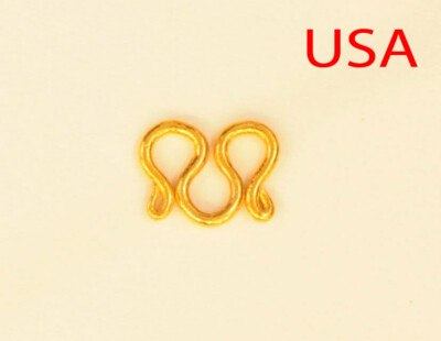 22K SOLID GOLD CLASP LOCK FOR 22K 23K 24K NECKLACE (size: SMALL 1/4" x ...