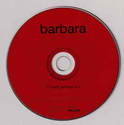 1 TITRE CD SINGLE (PROMO) BARBARA VIVANT POEME (JEAN LOUIS AUBERT) | eBay