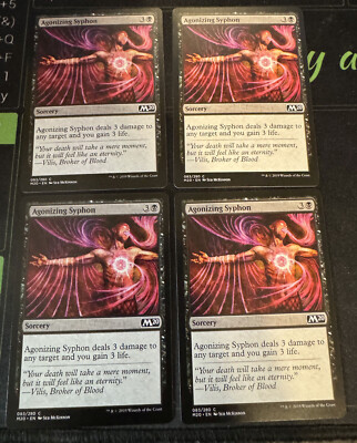 Agonizing Syphon X4 M20 Core Set Magic the Gathering MTG | eBay