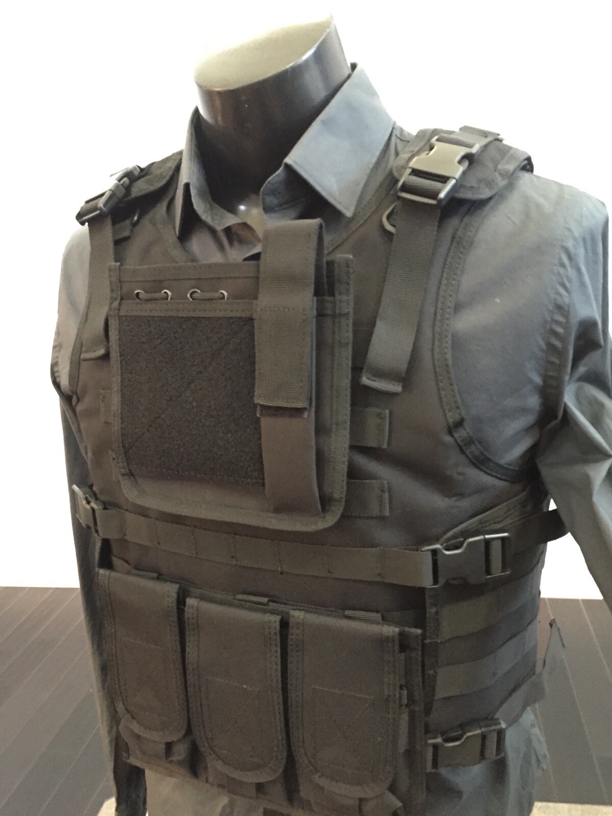 body armor Plate Carrier M L XL 2XL 3XL Black Concealable | eBay
