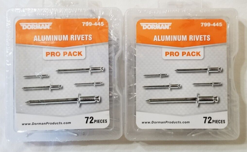 2 Packs Dorman Aluminum Rivet Assortment 799-445 72 Piece Each 144 ...