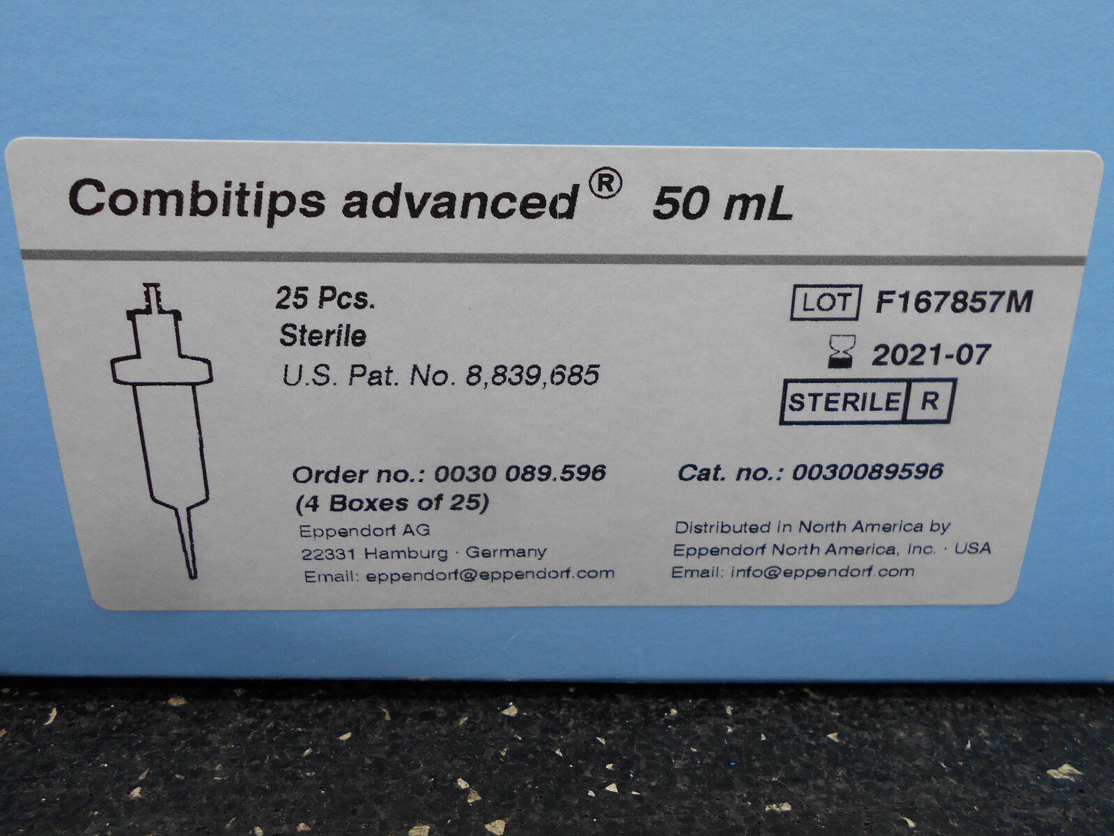 EPPENDORF 0030089596 COMBITIPS ADVANCED 50ML 25/BX | eBay