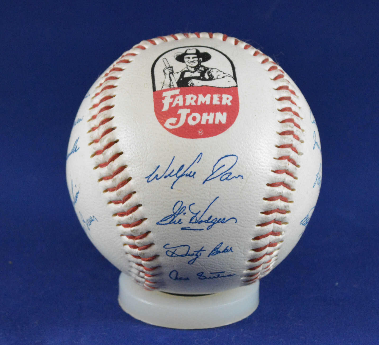 LA DODGERS VINTAGE 1990's COLLECTIBLE BASEBALL SGA TEAM SIGNATURES ...