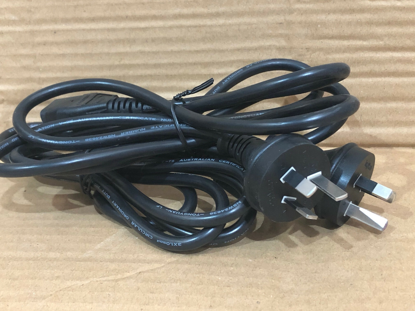 2 PACK 1.8m AU 3 Pin to IEC Kettle Cord Plug Australian 240V Power ...