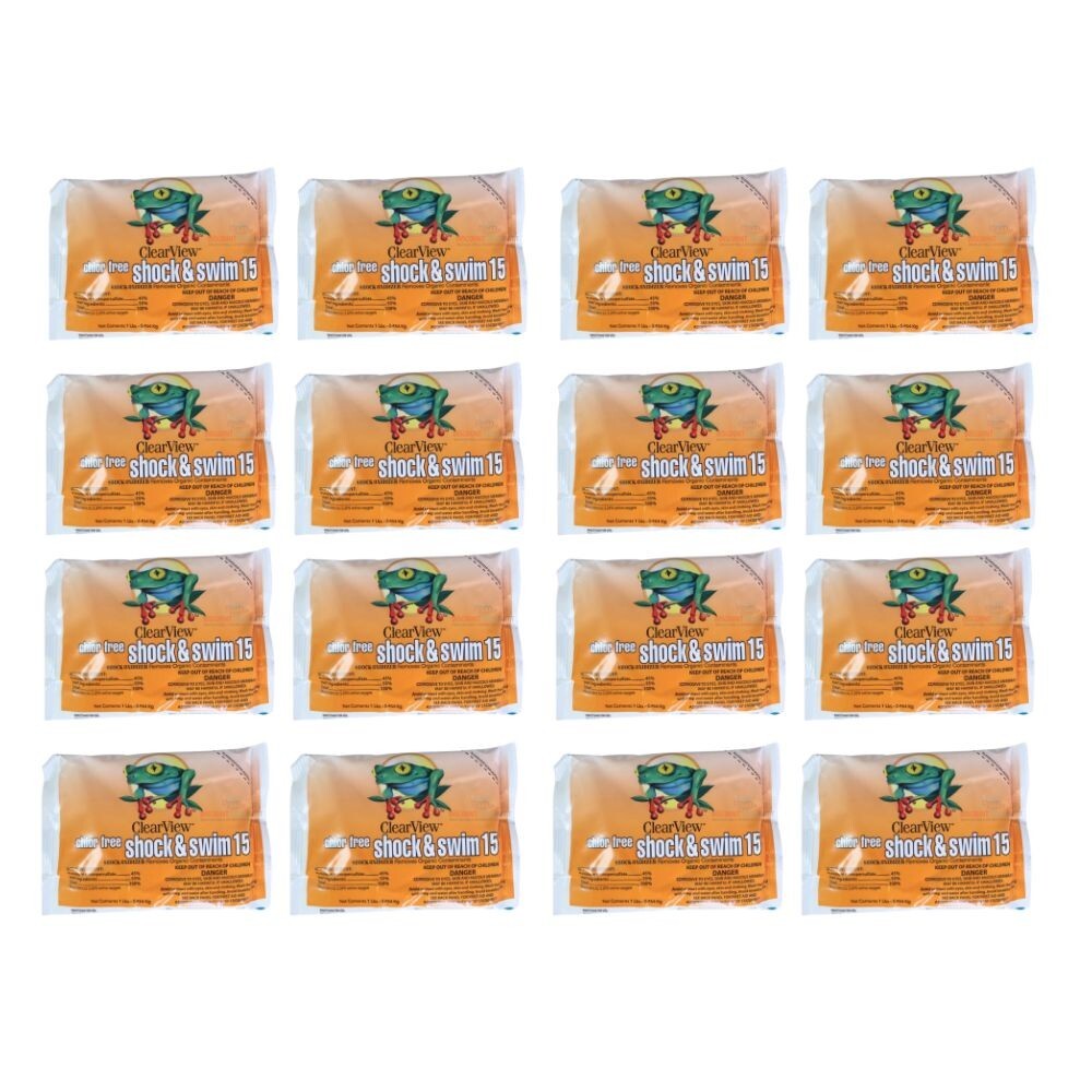 ClearView Chlor Free Shock & Swim in 15 Min. - 1 lb CVCF001 (12 Pack ...