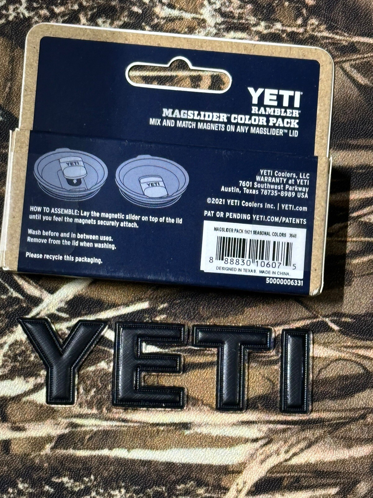 Yeti Magslider Magnets 3 King Crab Orange, Aquifer Blue, Prickly Pear ...