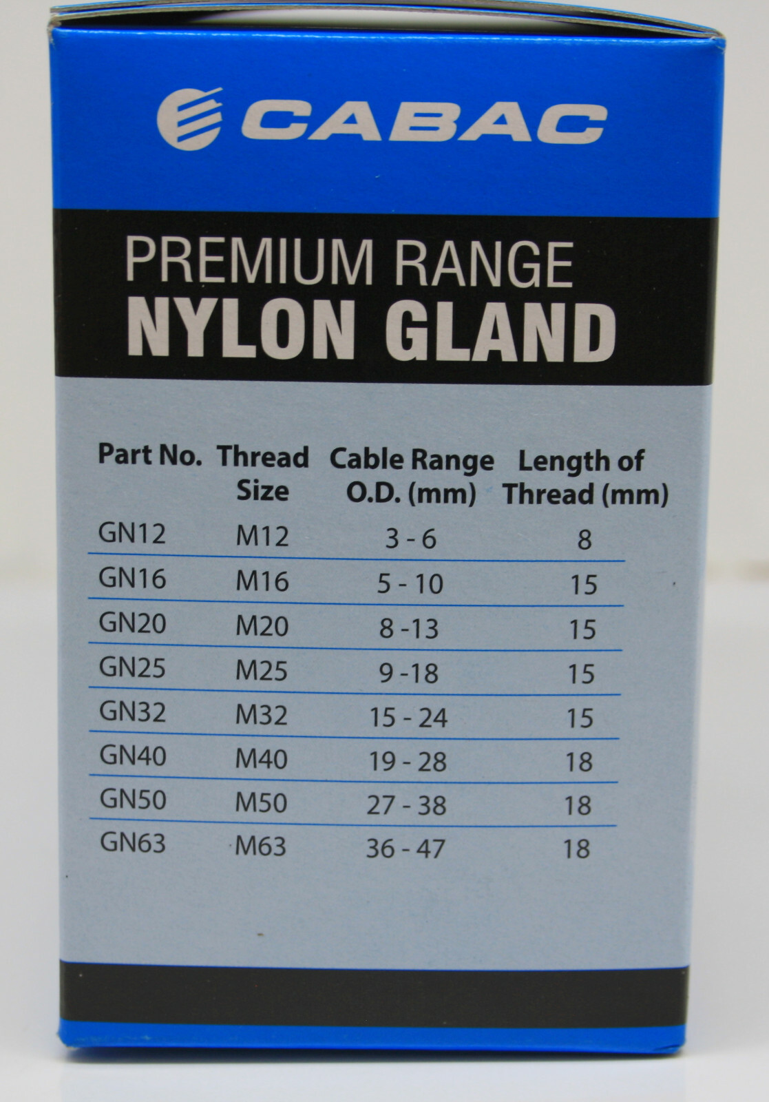 CABAC GN50 50mm Nylon Cable Gland x 2 pieces | eBay Australia