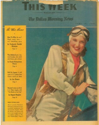 This Week Magazine June 14 1942 Roscoe Fleming Joy Homer Gene Autry F R ...