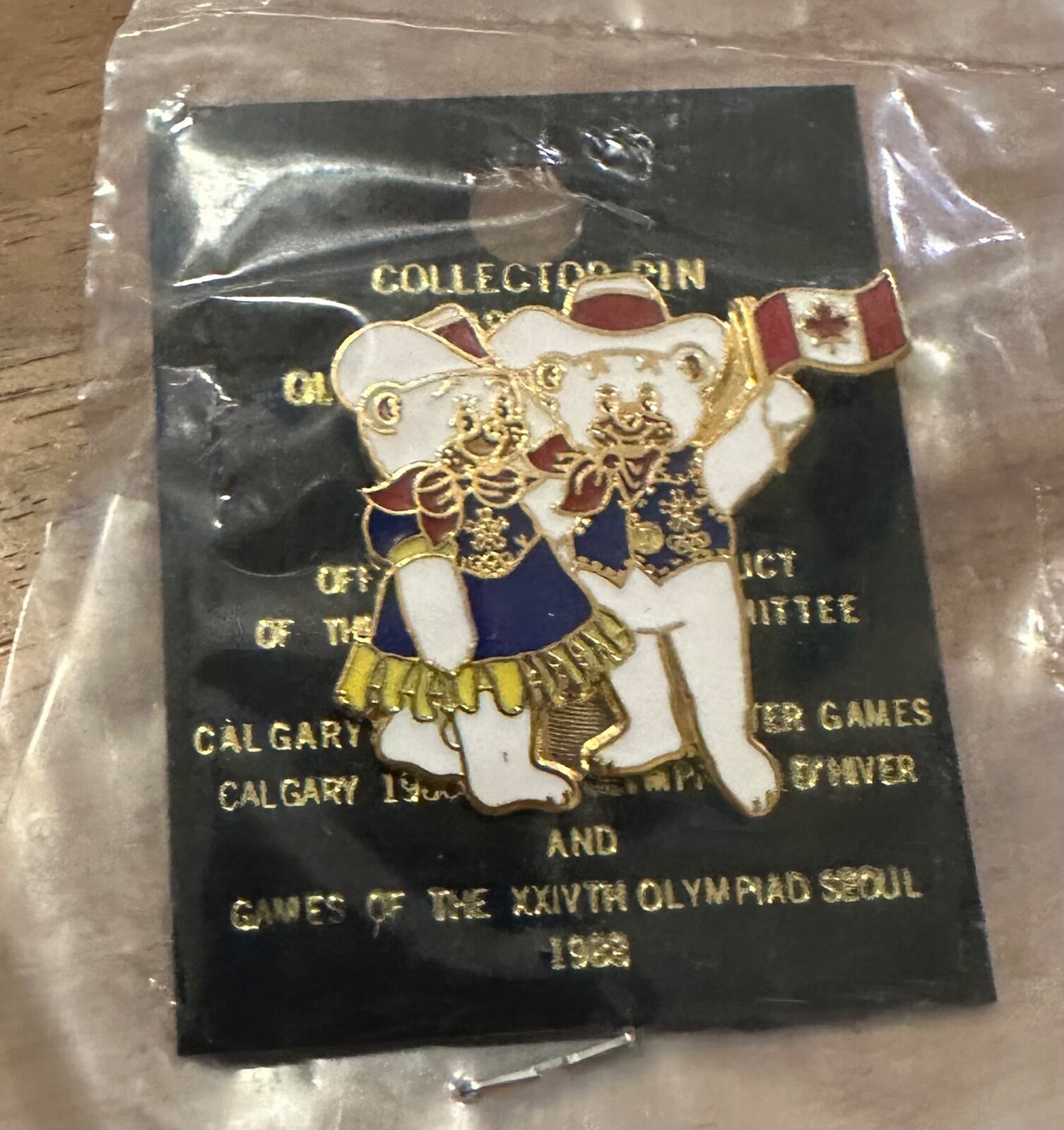 Calgary 1988 Hidy and Howdy Mascots with Canada Flag Olympic Pin | eBay