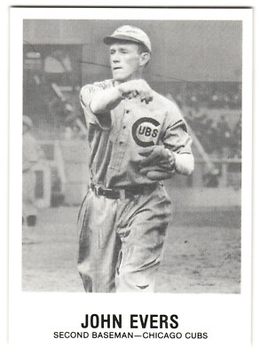 John Evers 1981 TCMA Galasso Inc. Major League Card # 159 | eBay