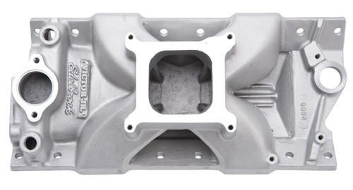 EDELBROCK VICTOR JR INTAKE MANIFOLD,TALL DECK,FITS CHEVY SMALL BLOCK ...