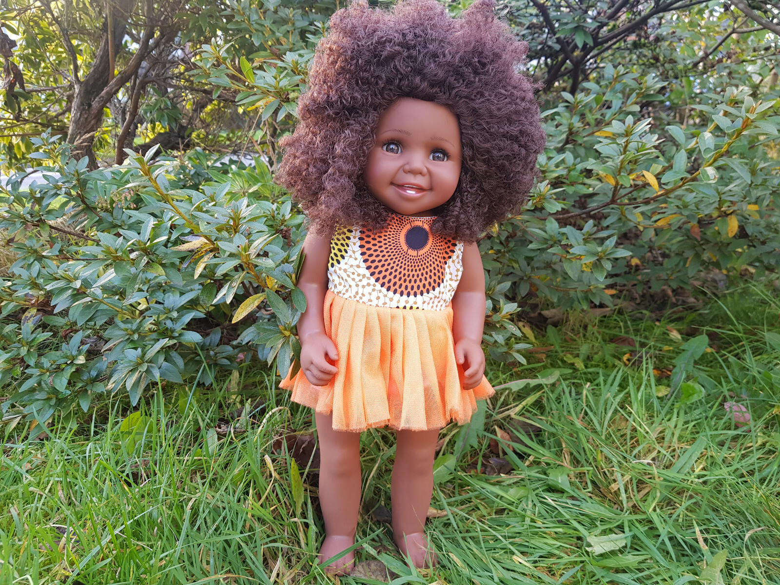 17" Aliyah Baby Girls Afro African Black Doll (Afro Hair) Jungle Thrill ...