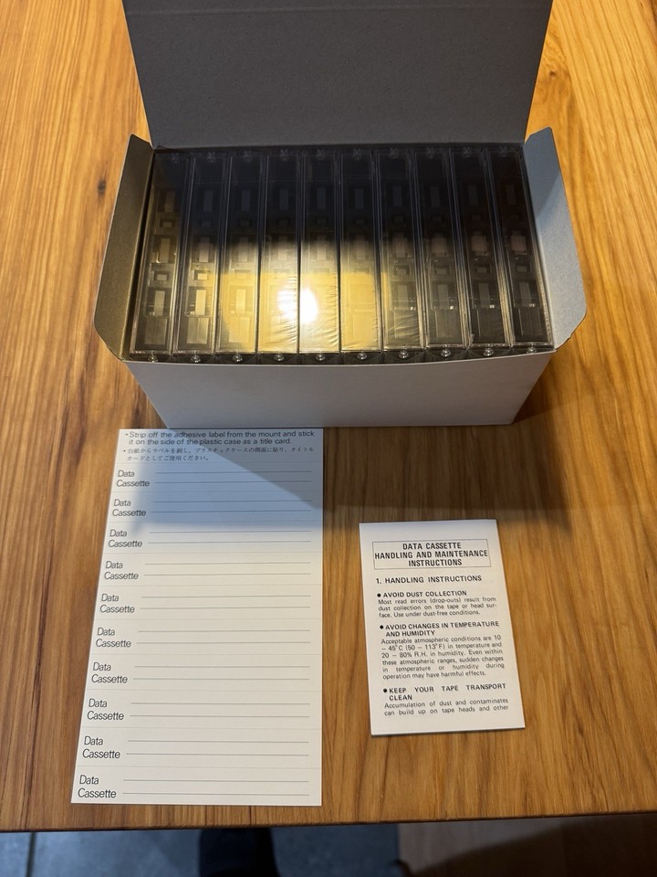 Vintage Maxell M-90 Data Cassette Tapes (Box Of 10) Sealed NOS 800 BPI ...